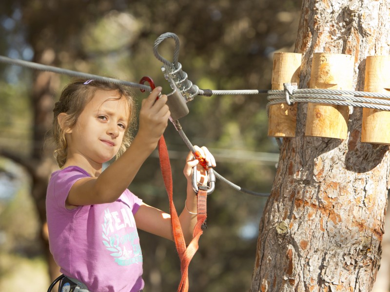 This adventure park is the largest on the island. With high ropes ...